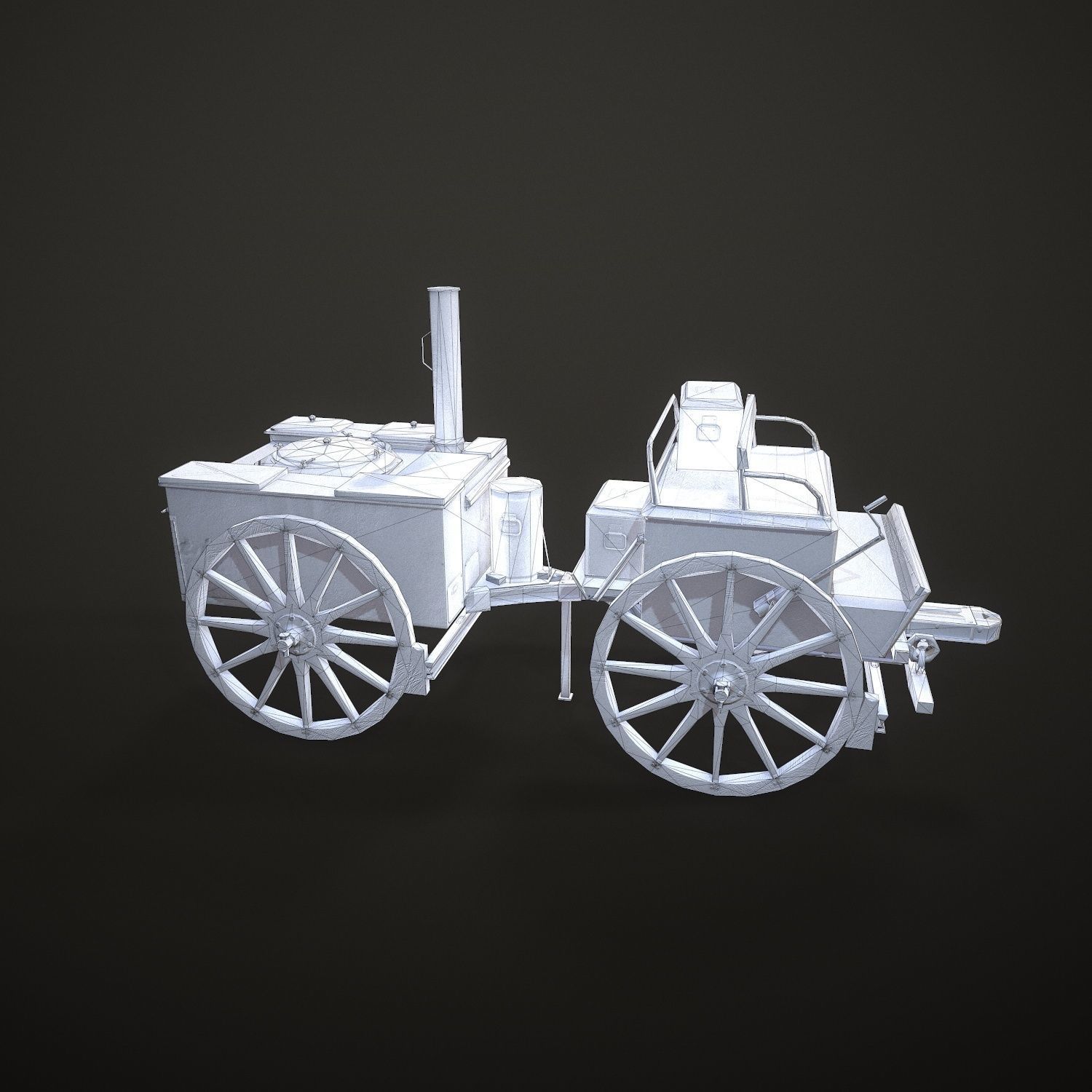 3D model Field Kitchen WWII VR / AR / low-poly | CGTrader