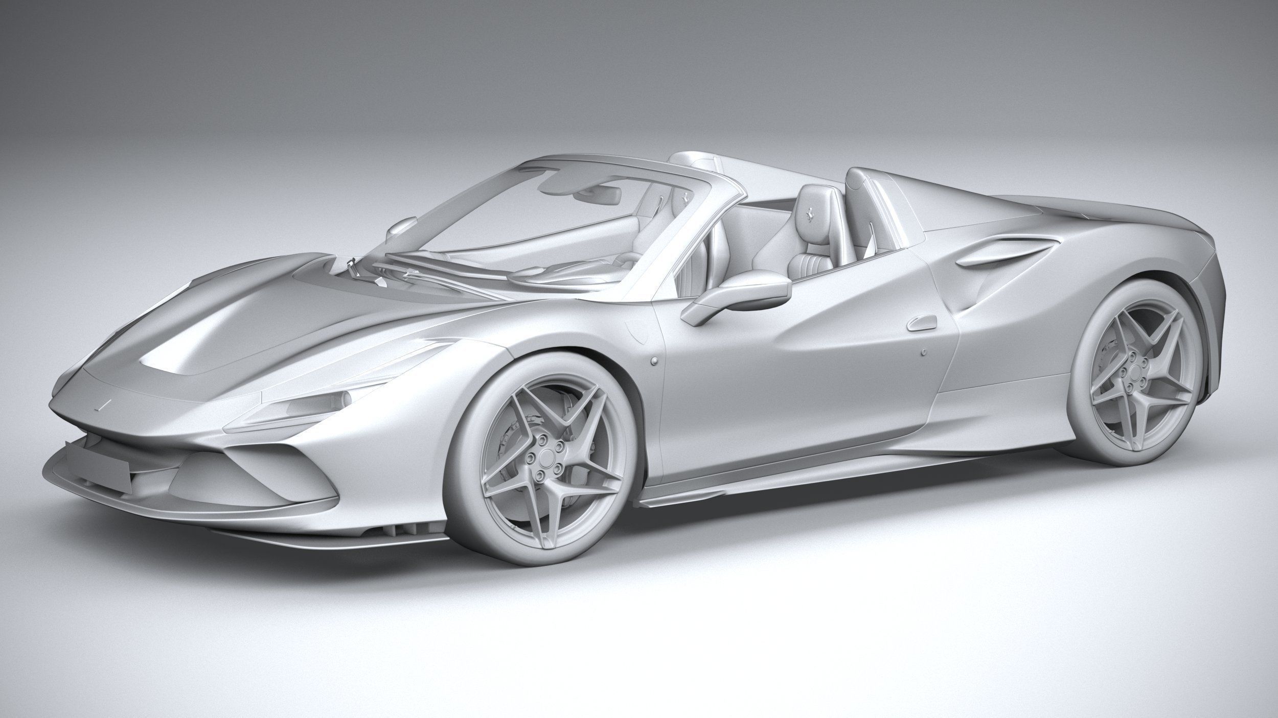 Ferrari F8 Spider 2020 3D model | CGTrader