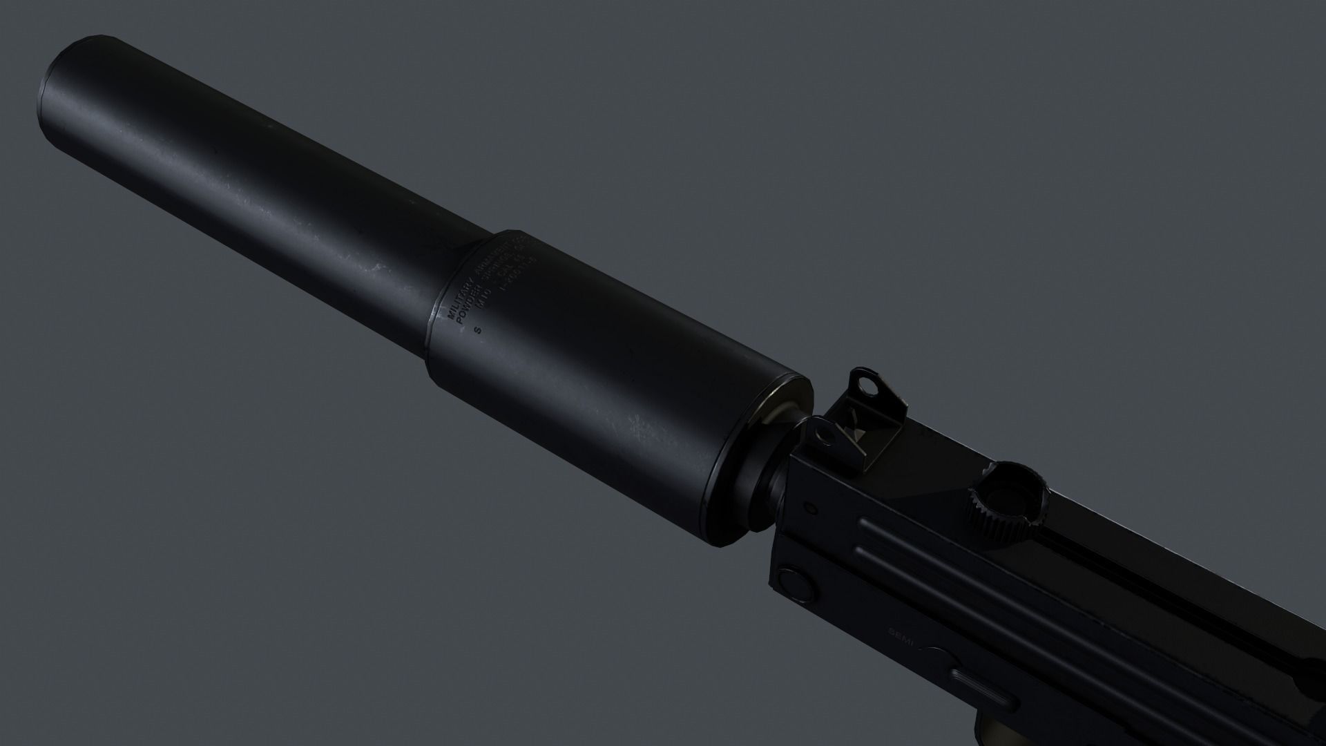 3D model Ingram MAC-10 submachine gun VR / AR / low-poly | CGTrader