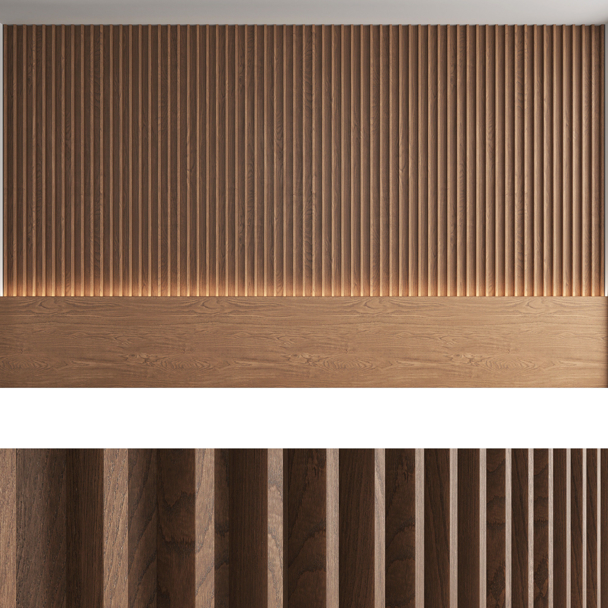 Decorative wall panel set 18 3D model | CGTrader