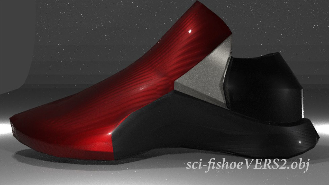 sci-fi shoe base sketch free 3D model | CGTrader