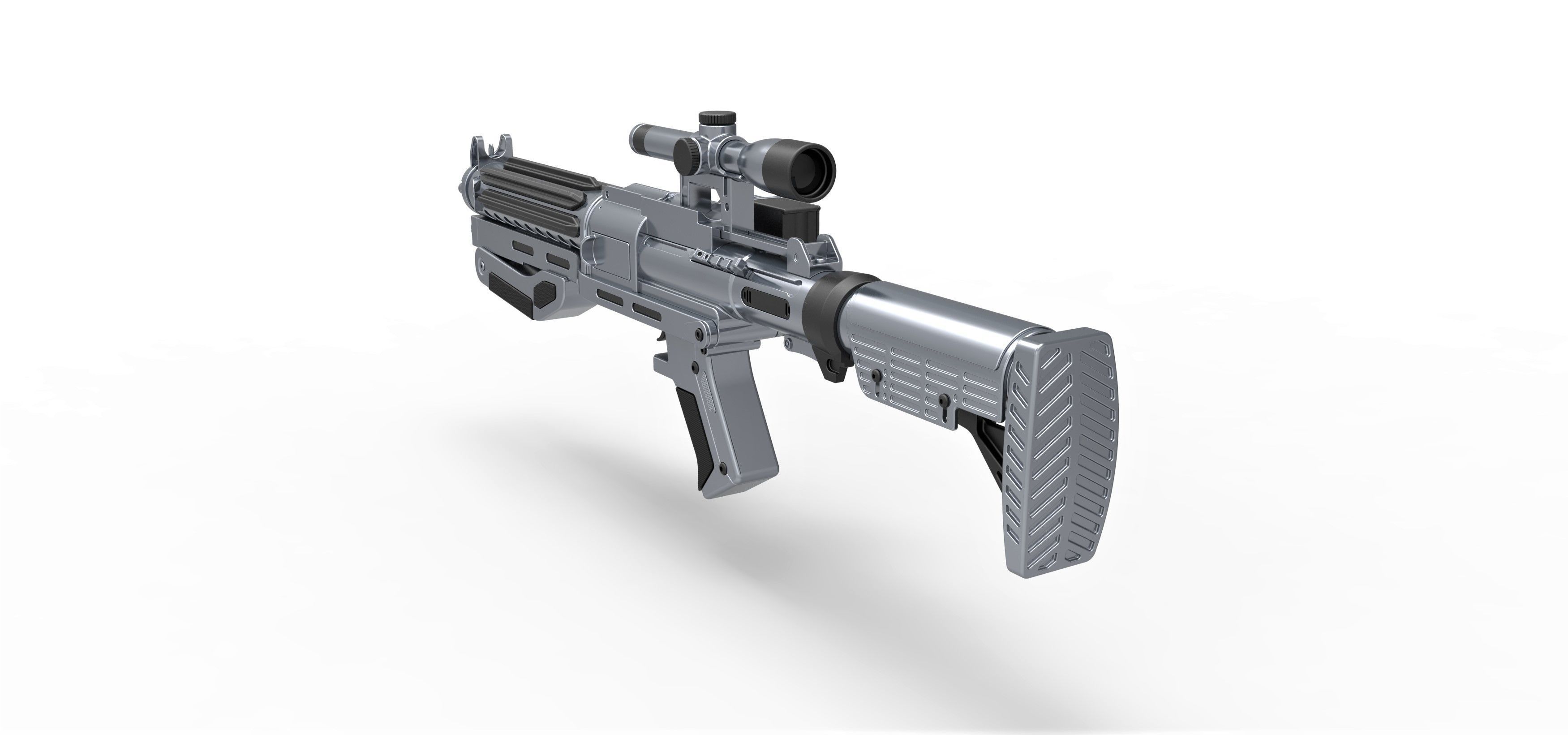 Captain Phasma Blaster rifle F-11D Star Wars The Force Awakens 3D model ...