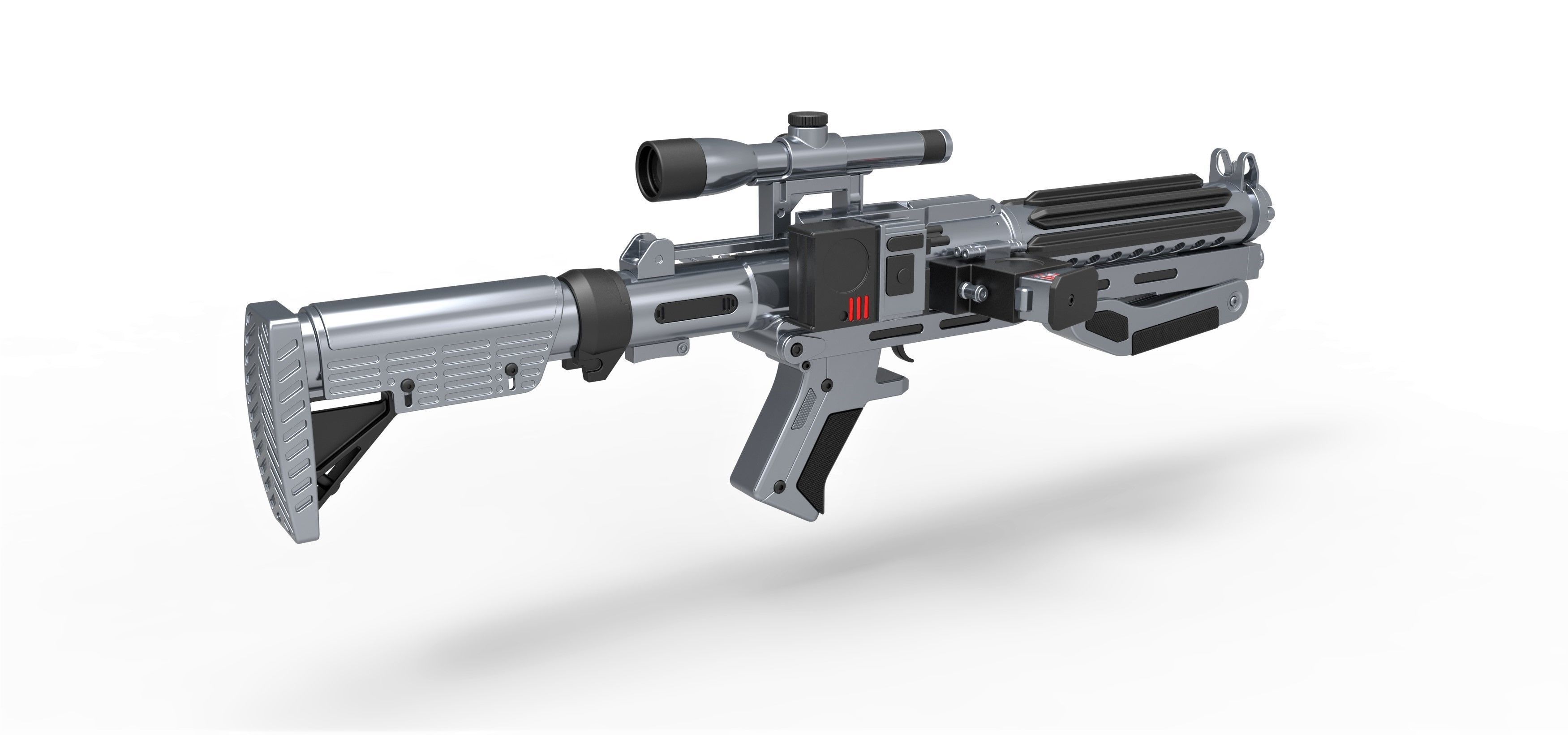 Captain Phasma Blaster rifle F-11D Star Wars The Force Awakens 3D model ...