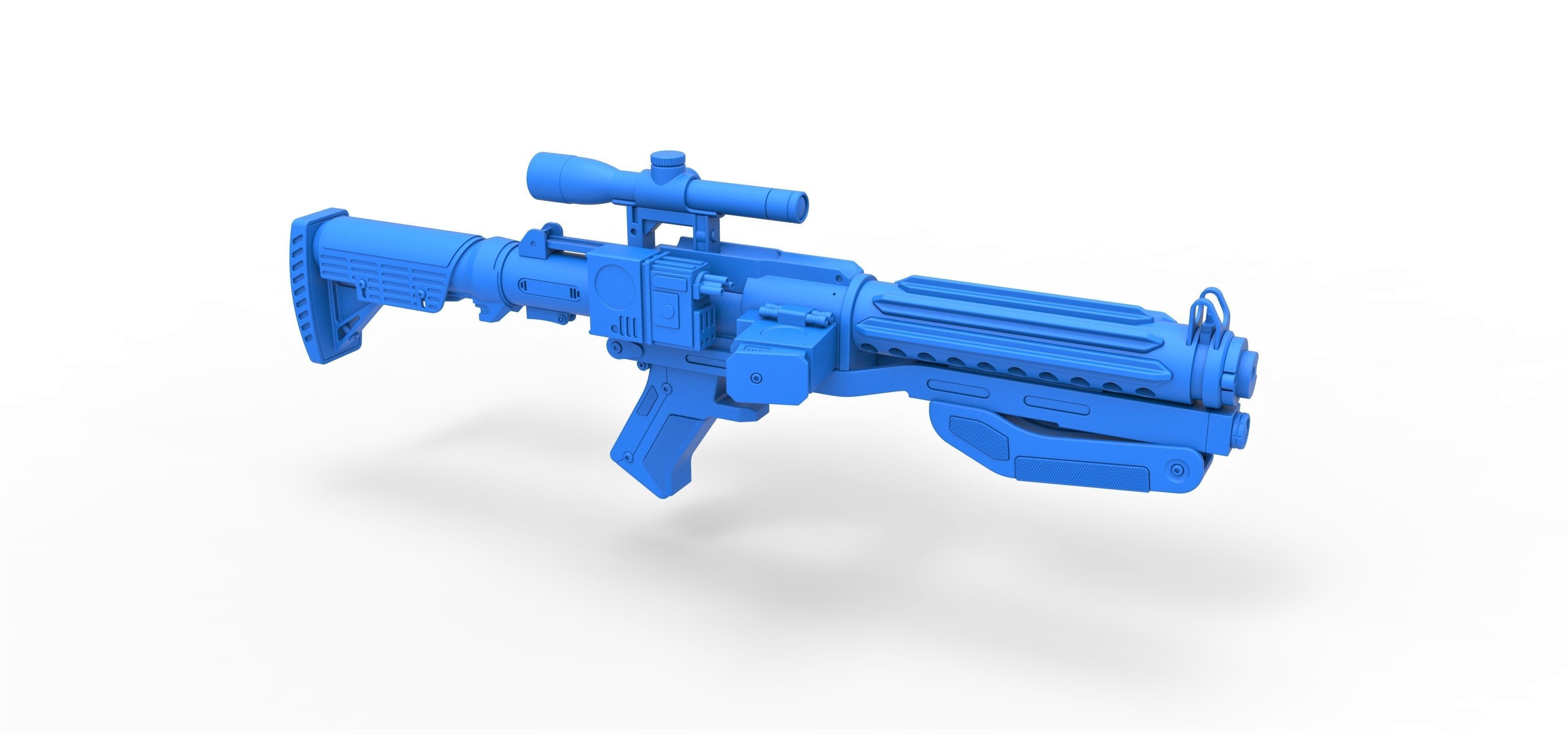 Captain Phasma Blaster rifle F-11D Star Wars The Force Awakens 3D model ...
