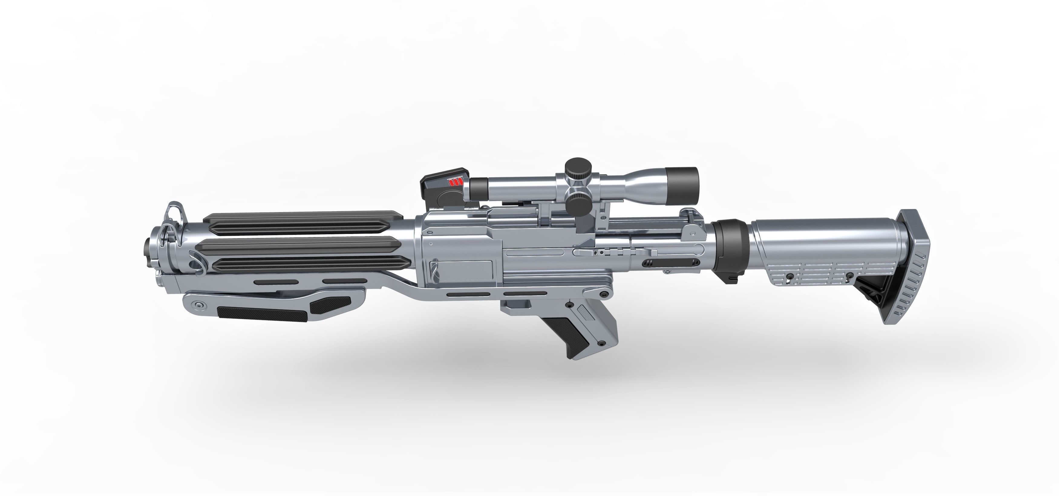 Captain Phasma Blaster rifle F-11D Star Wars The Force Awakens 3D model ...