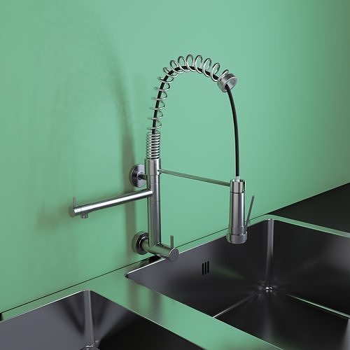 Designer kitchen faucet 3D model | CGTrader