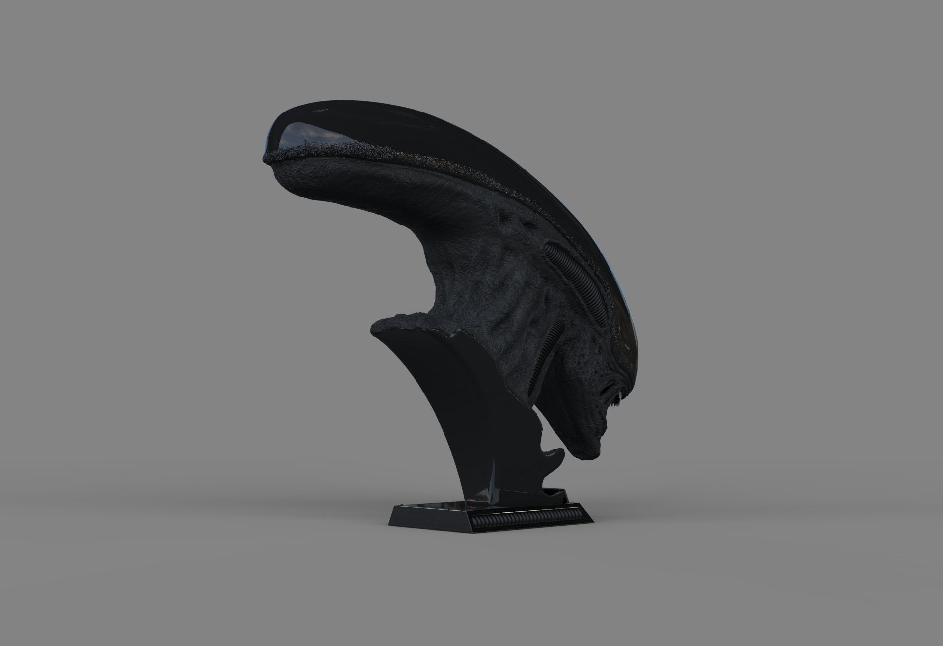 Alien Xenomorph Bust 3D Print Stl Model Diorama 3D print model 3D model ...
