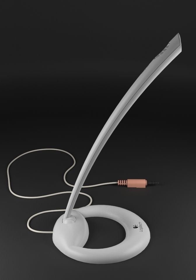 3D model Logitech Computer Microphone VR / AR / low-poly rigged ...