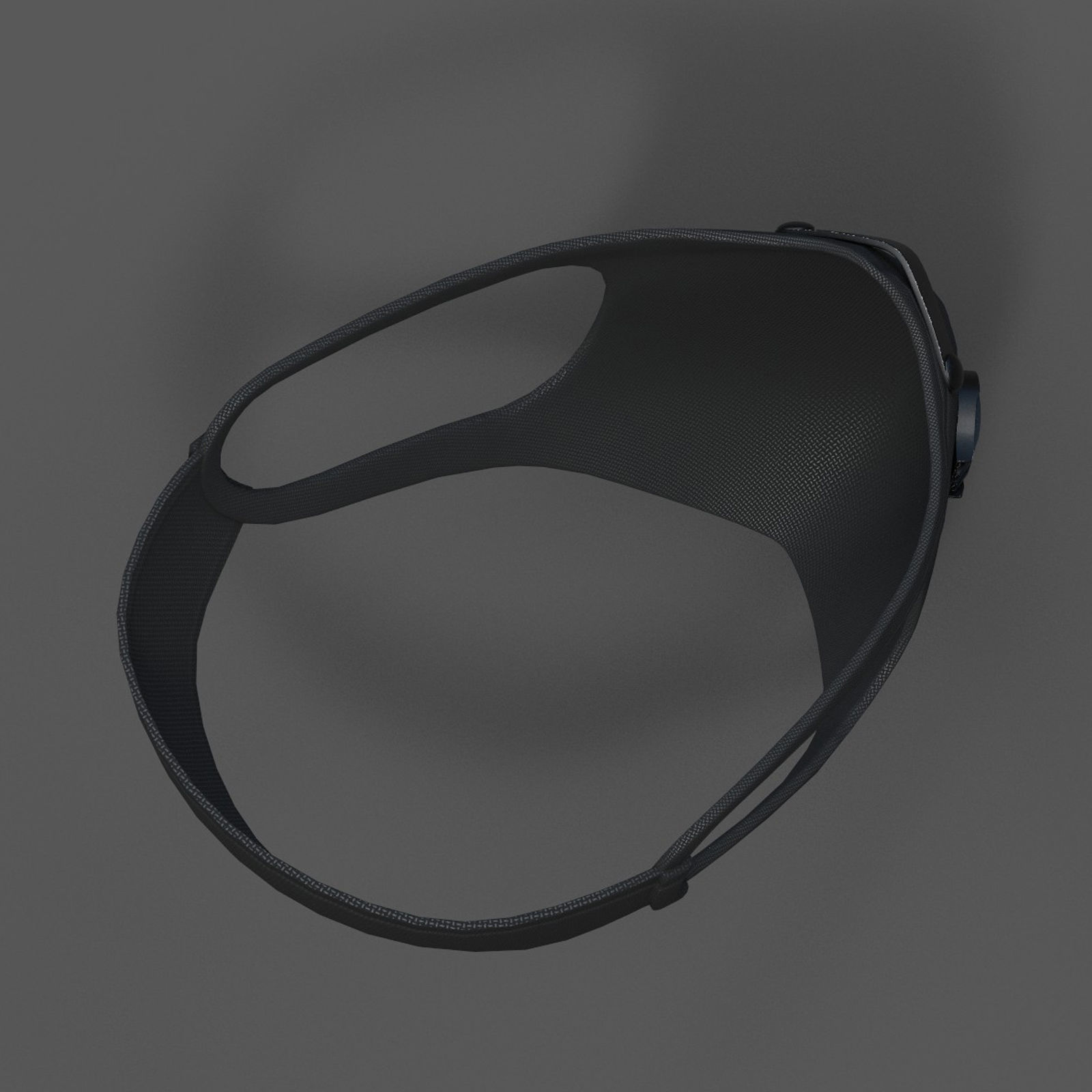 3D model Gas mask fabric futuristic protection isolated VR / AR / low ...