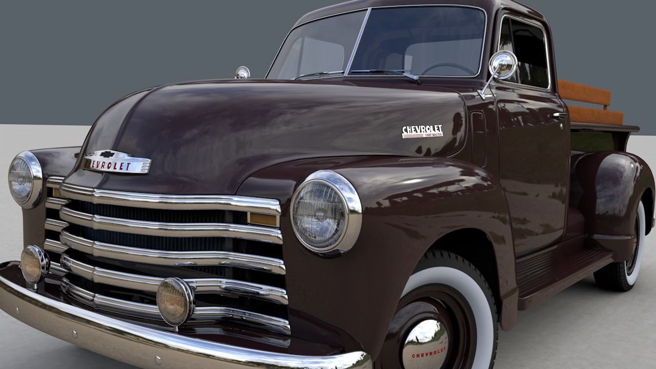 CHEVY 3100 PICKUP 1951 3D model | CGTrader