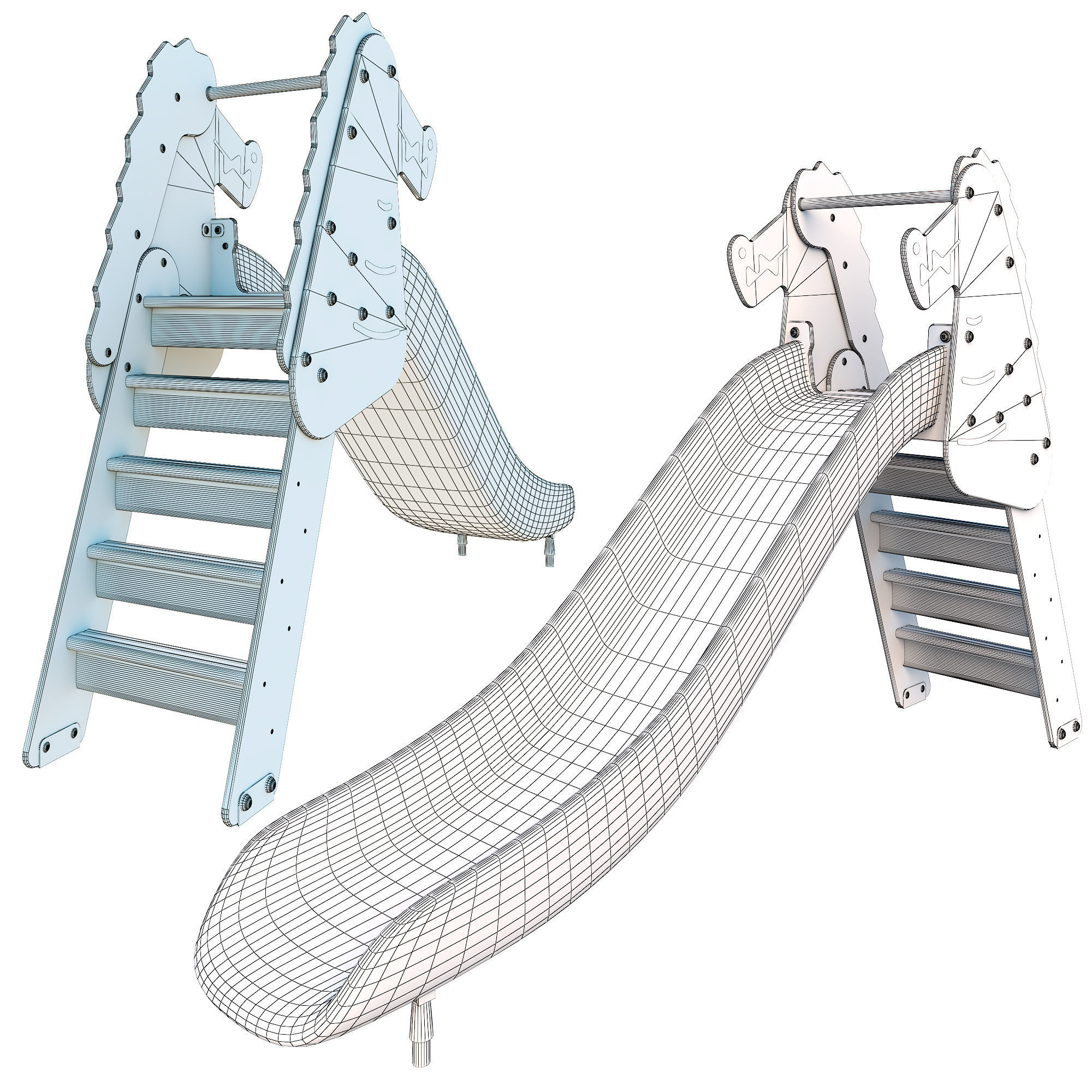 Children slides Kompan 3D model | CGTrader