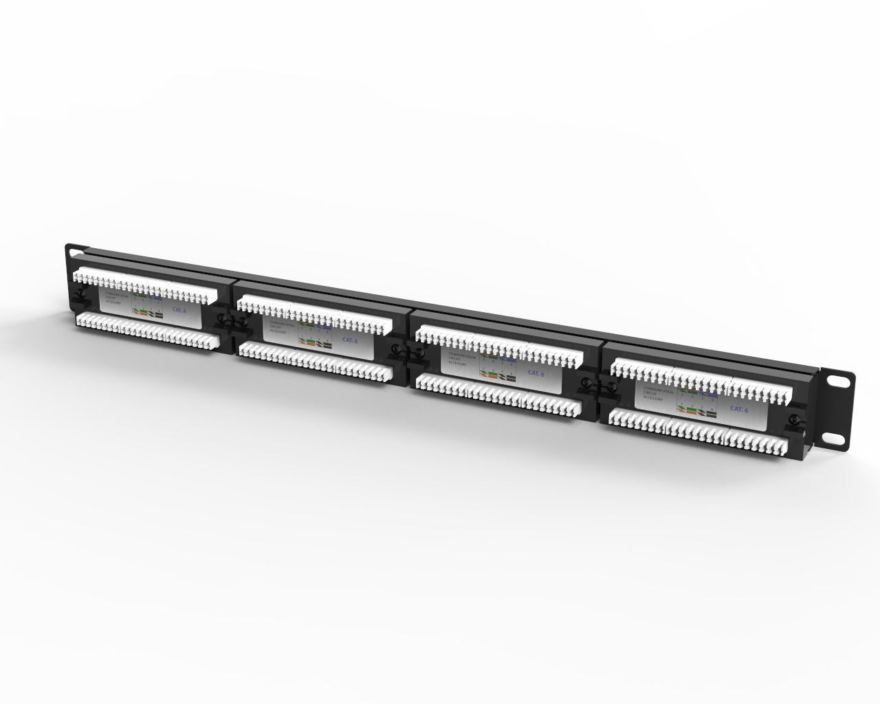 24 Port Cat6 Patch Panel 3D model | CGTrader