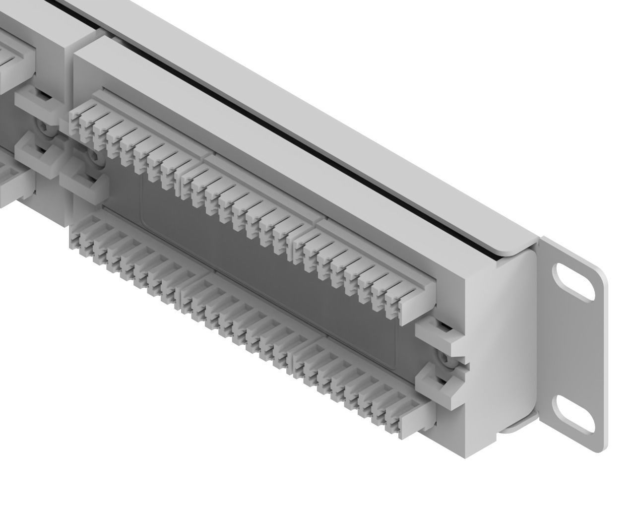 24 Port Cat6 Patch Panel 3D model | CGTrader