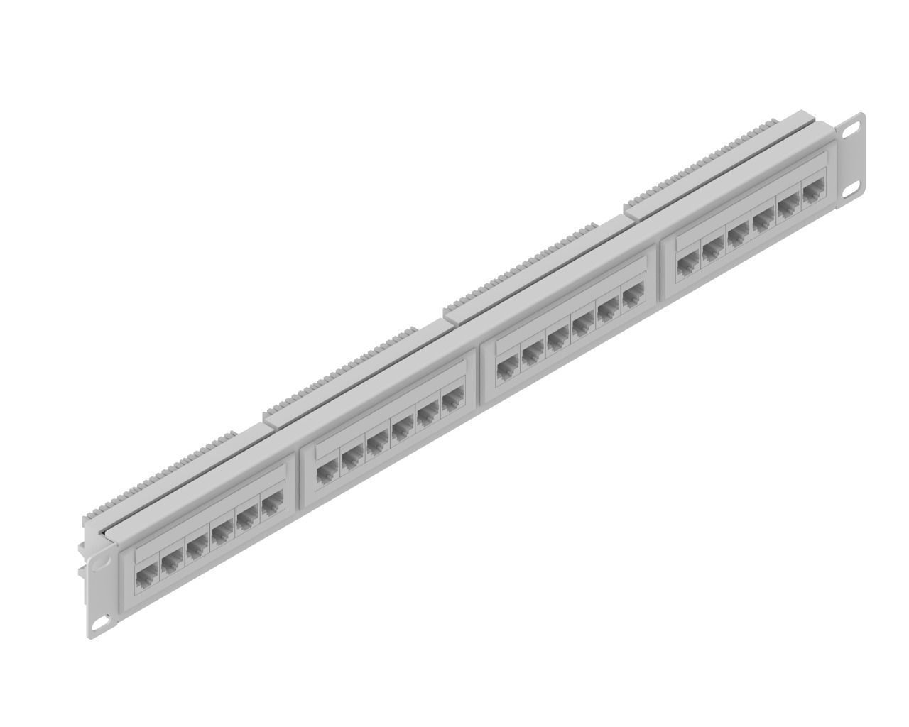 24 Port Cat6 Patch Panel 3D model | CGTrader