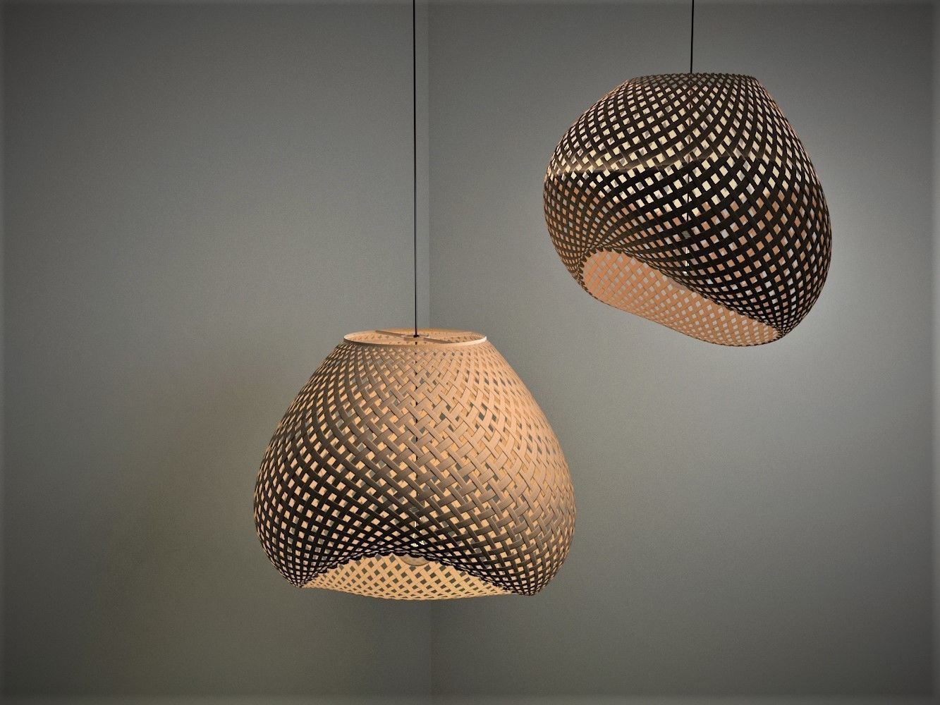 Rattan Lamp 3D | CGTrader