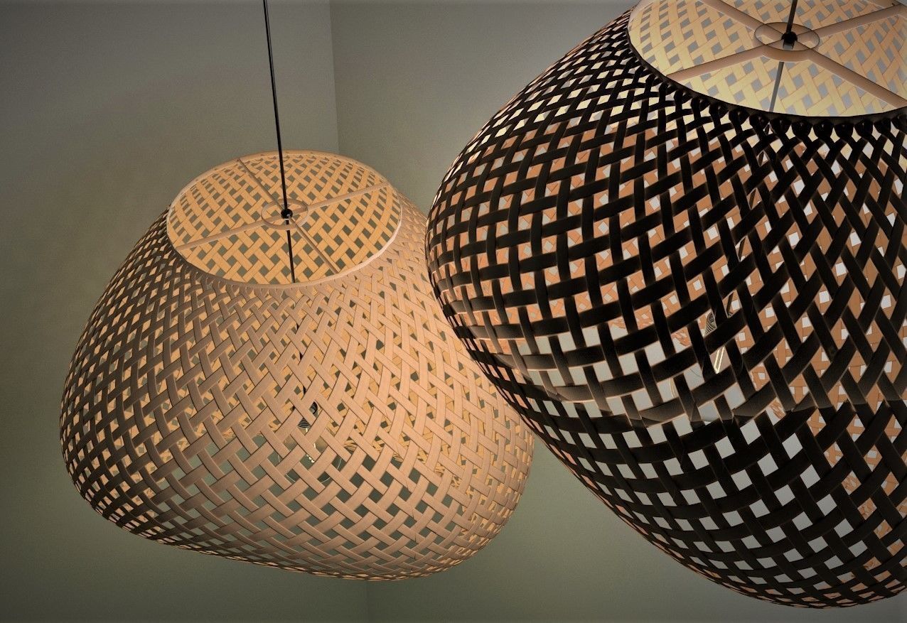 Rattan Lamp 3D model | CGTrader