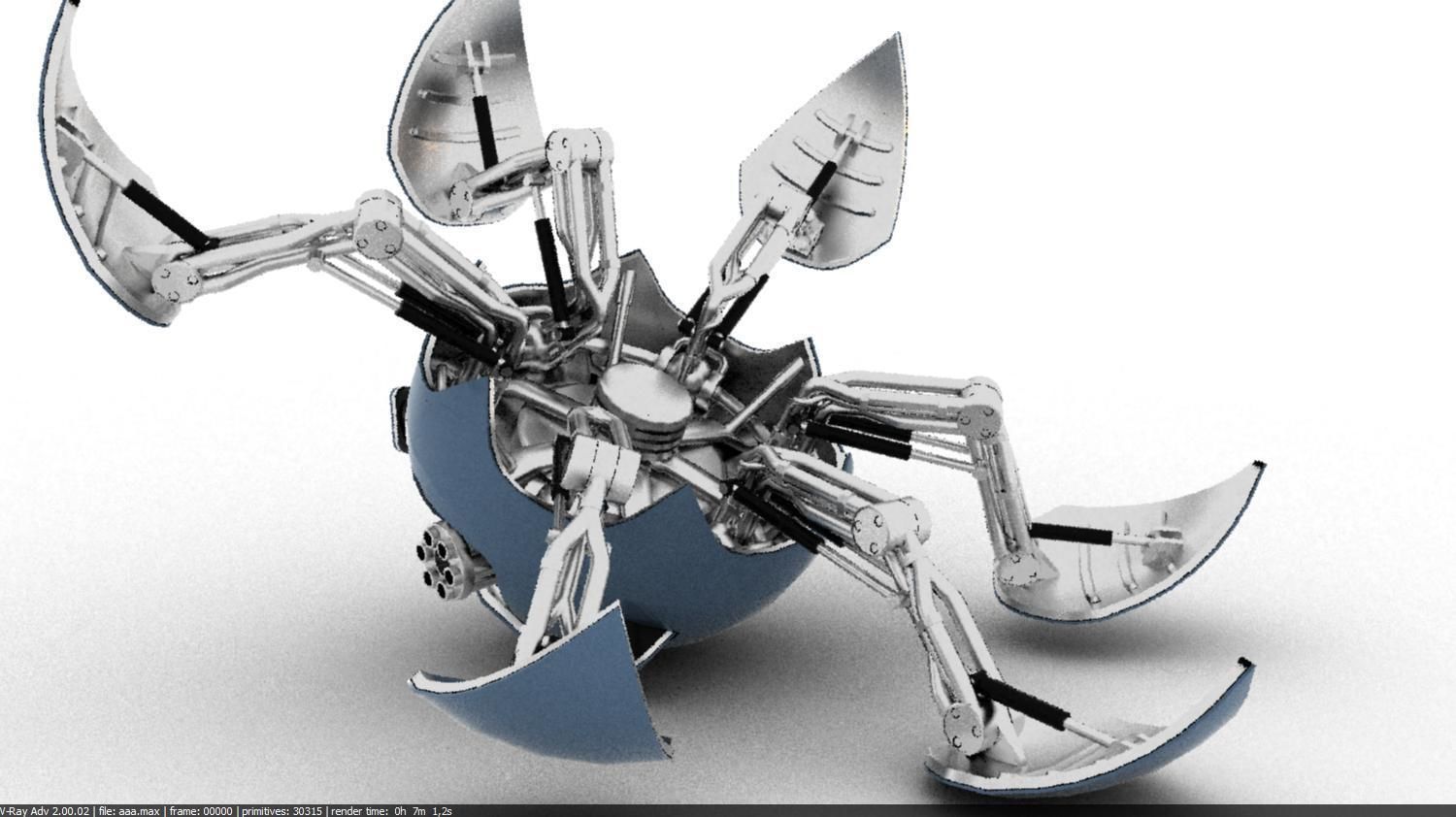 3D model BALL-SPIDER TRANSFORMER VR / AR / low-poly rigged | CGTrader