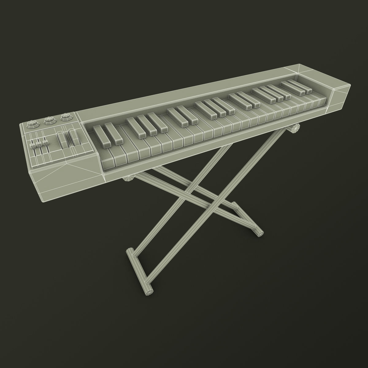 Low Poly Musical Instruments 3D model | CGTrader