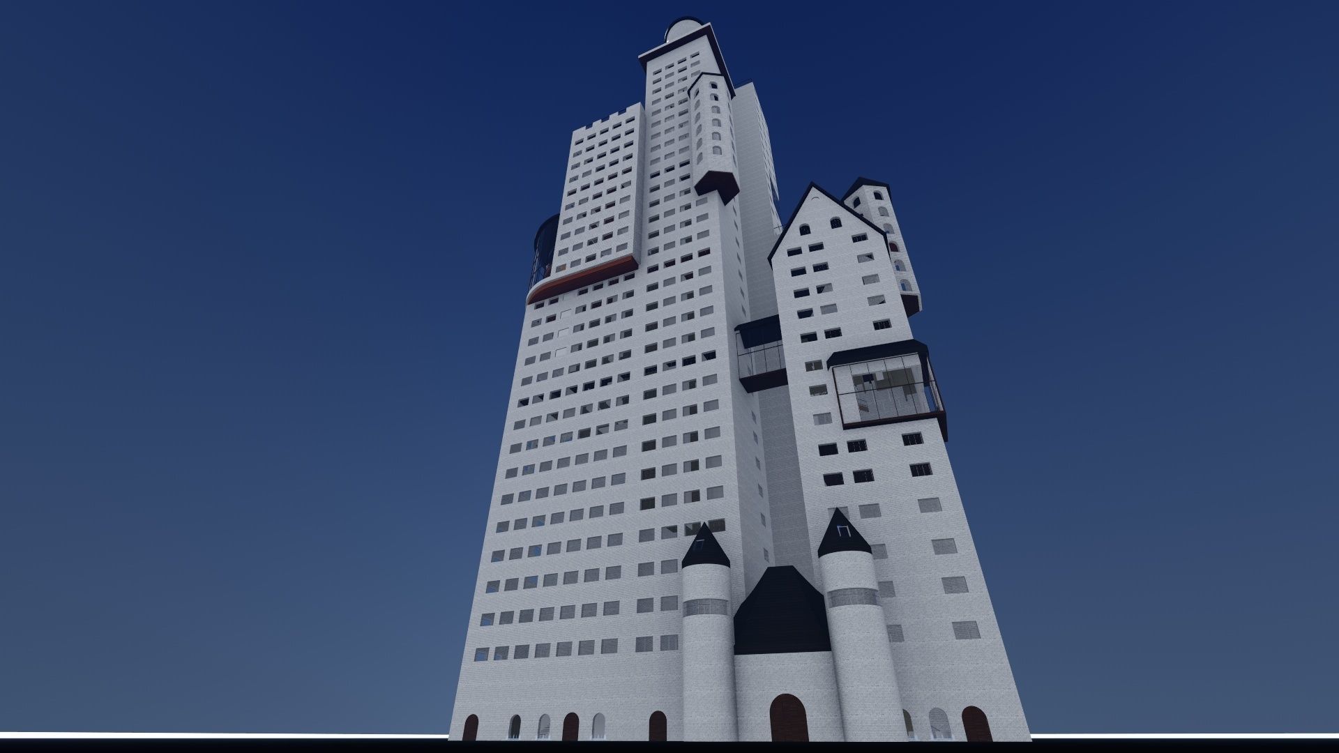 Castle-like Building I Skyscraper 3D model | CGTrader