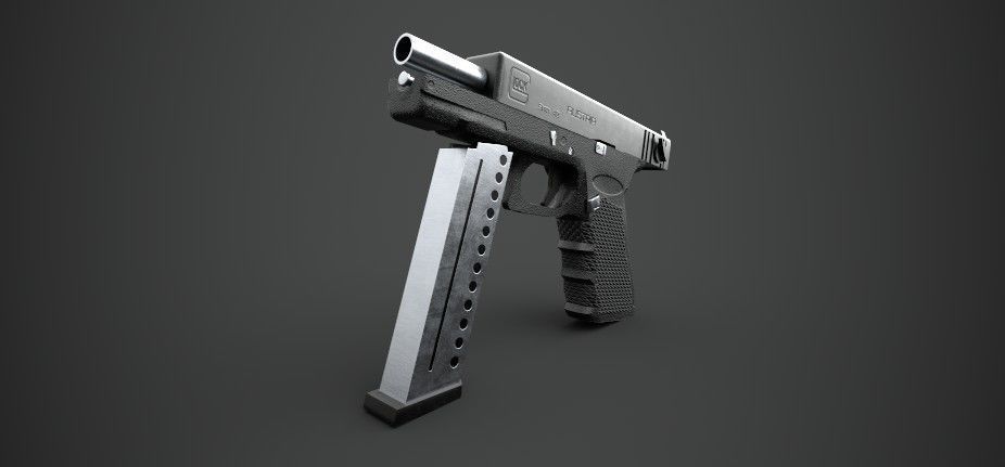 3D model Glock 18 Gun PBR VR / AR / low-poly | CGTrader