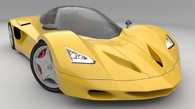 3D model Supercar Prototype P01 VR / AR / low-poly | CGTrader