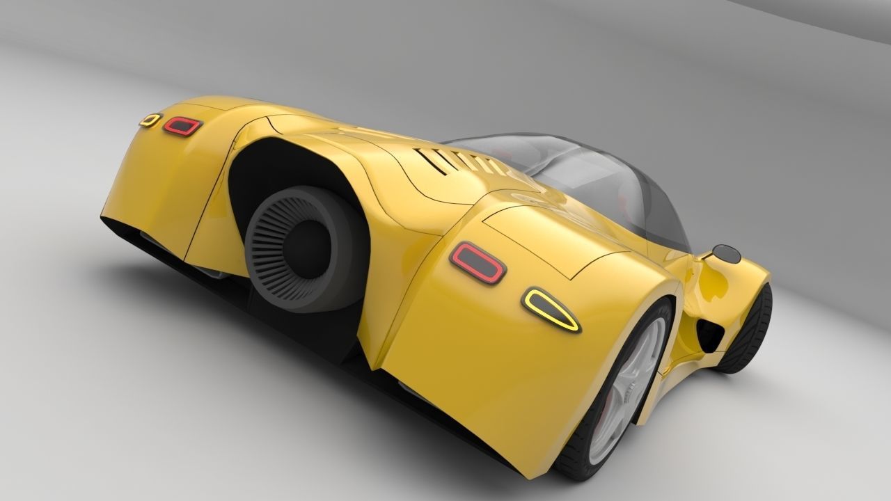 3D model Supercar Prototype P01 VR / AR / low-poly | CGTrader