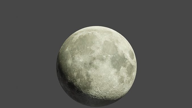 The Moon 3D model | CGTrader