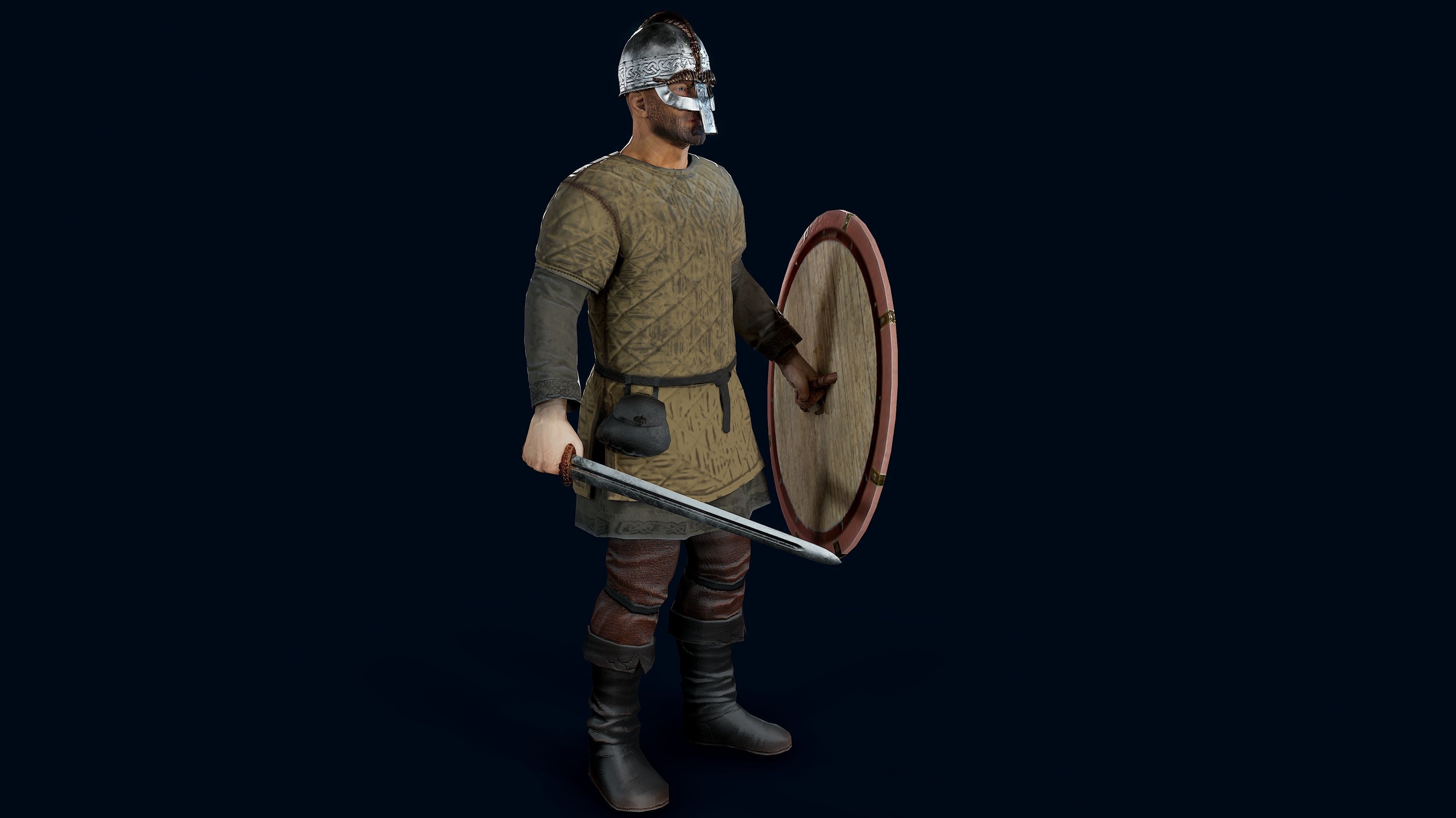 3D model Viking VR / AR / low-poly rigged animated | CGTrader