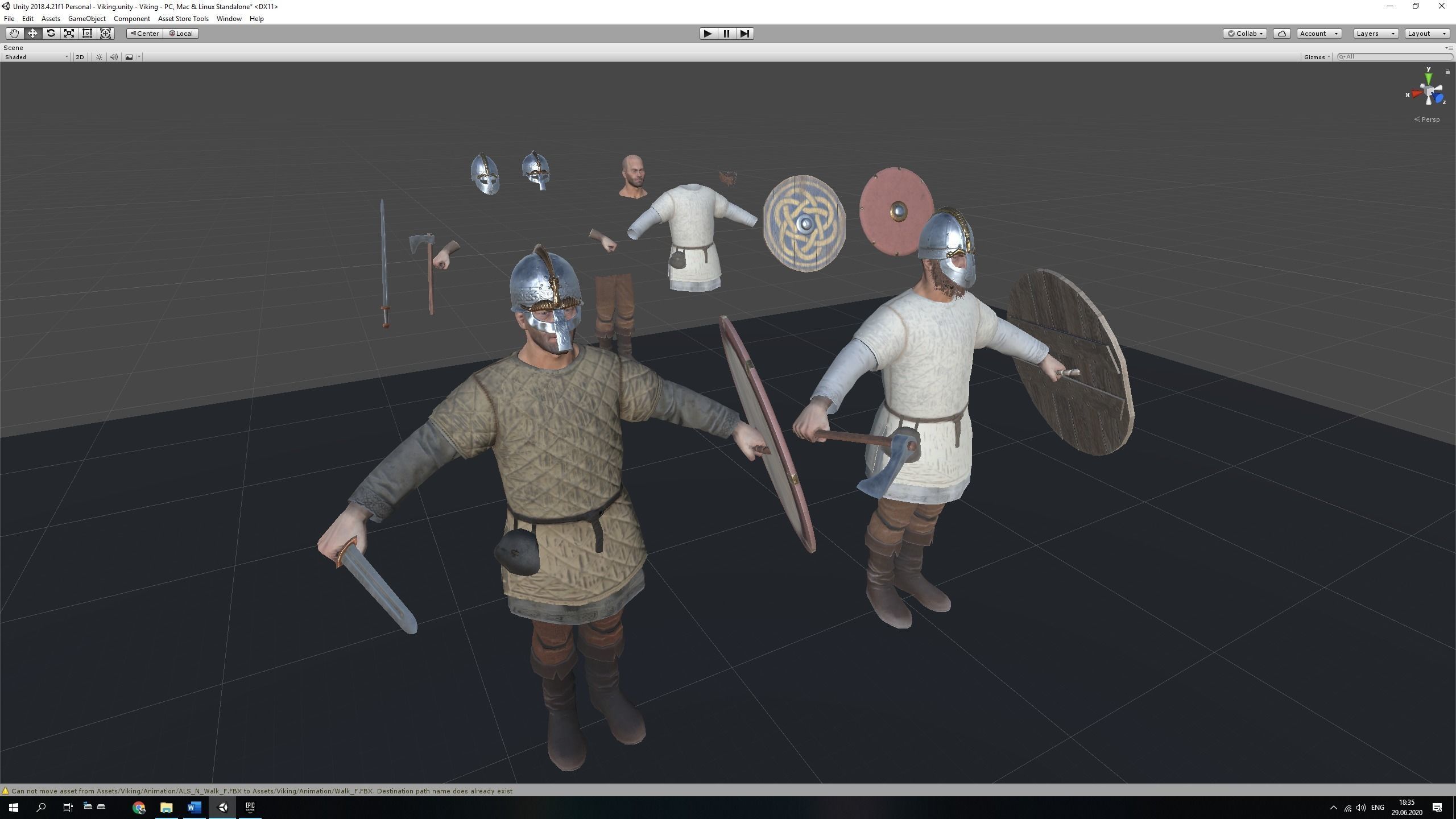 3D model Viking VR / AR / low-poly rigged animated | CGTrader