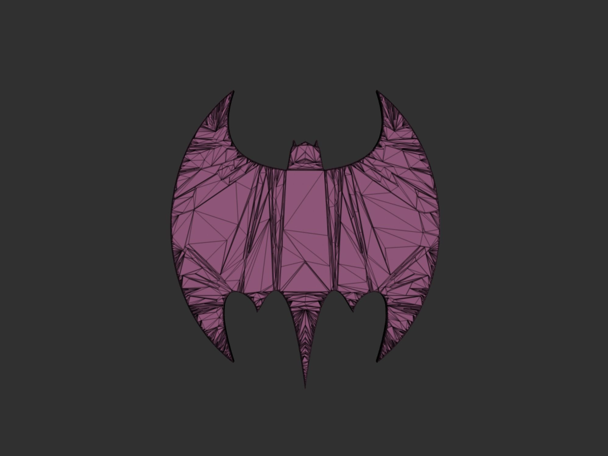 1965 Batman Chest Logo Symbol Emblem 3D model 3D printable | CGTrader