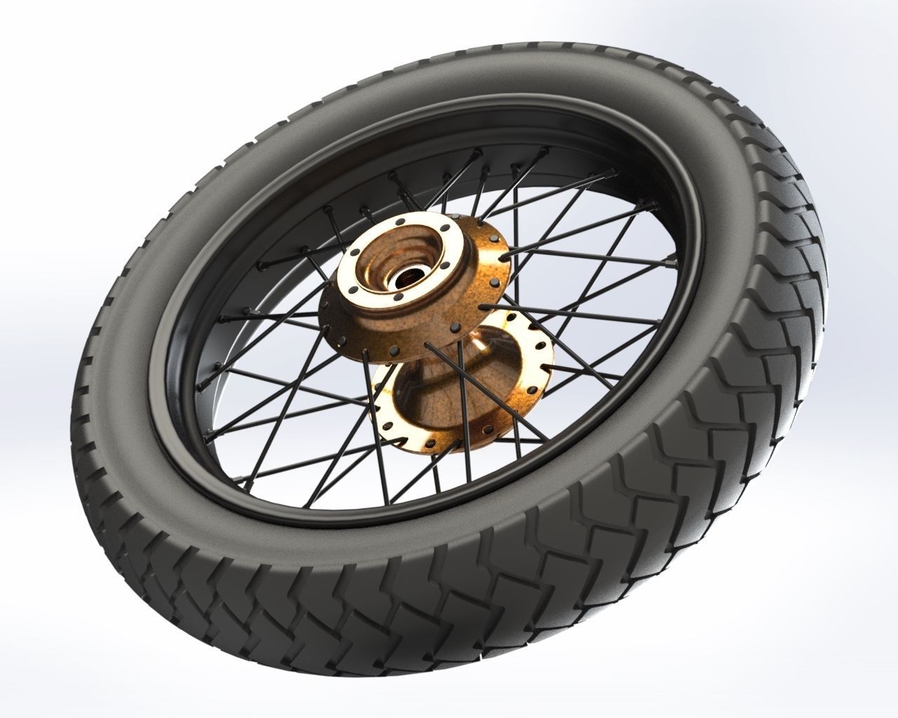 Motorcycle Rim 3D model | CGTrader
