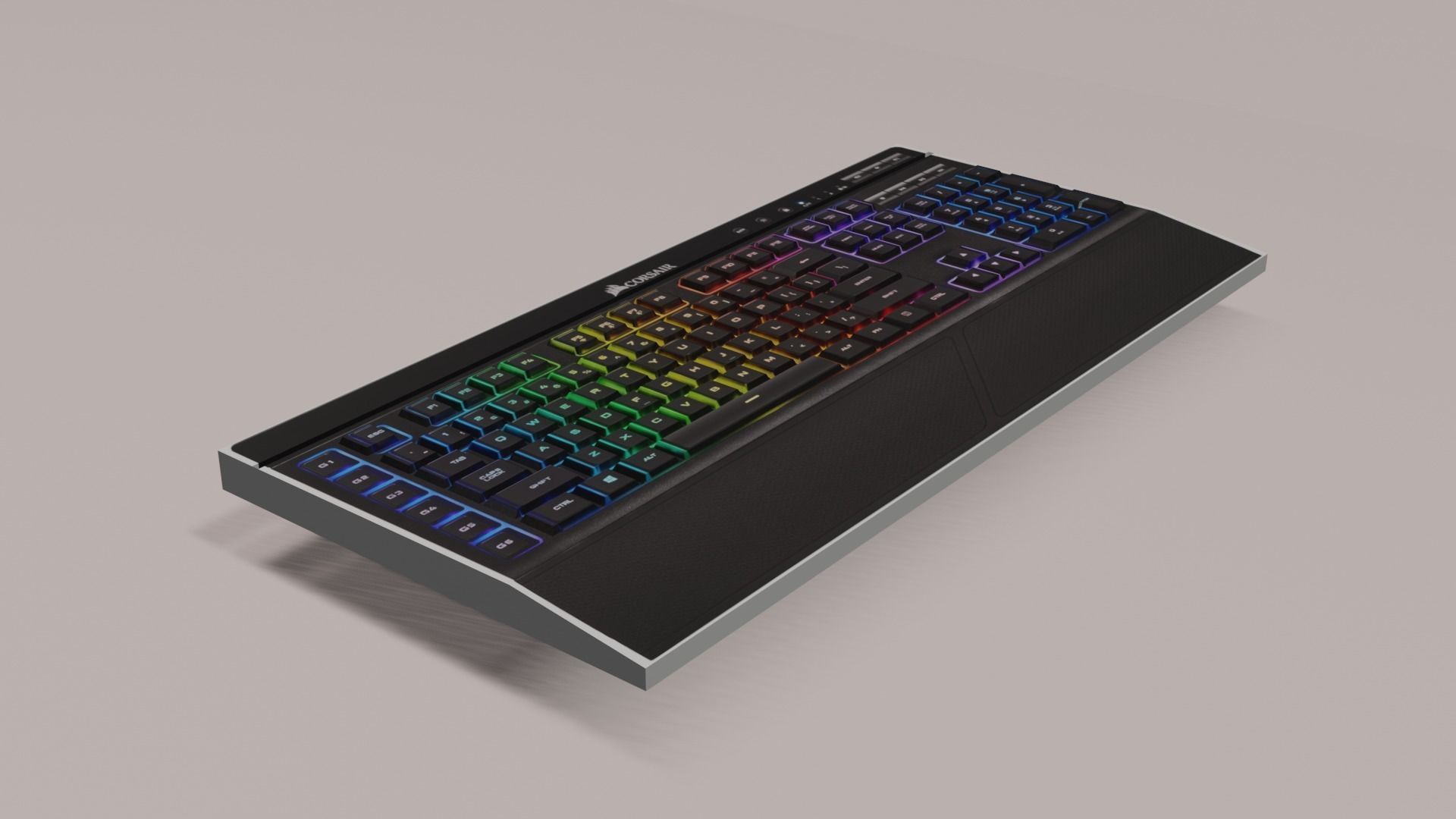 3D model Keyboard Gaming Low-poly 3D model Low-poly 3D model VR / AR ...