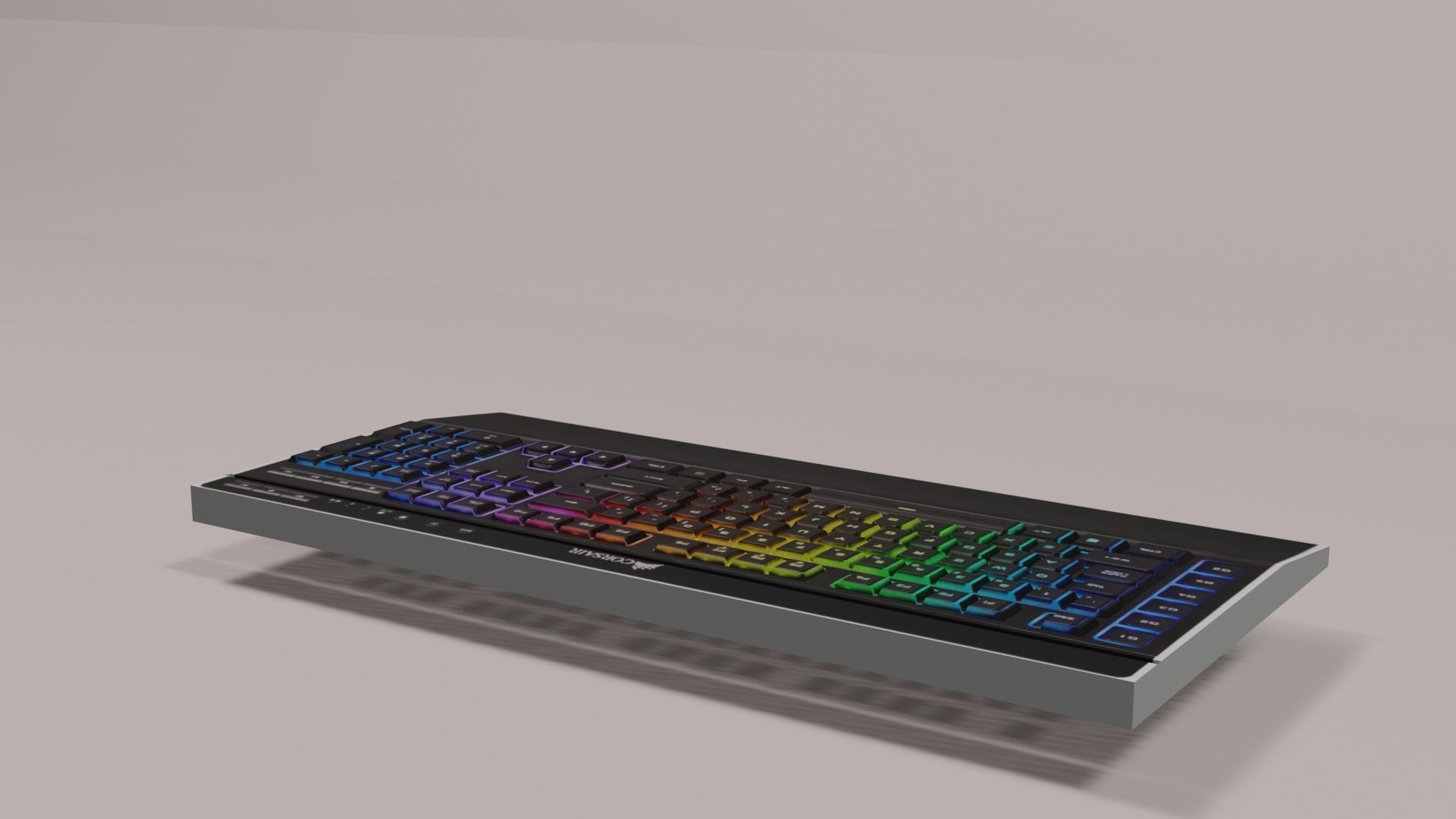 3D model Keyboard Gaming Low-poly 3D model Low-poly 3D model VR / AR ...