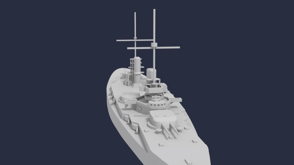 SMS Kaiser 3D model 3D printable | CGTrader