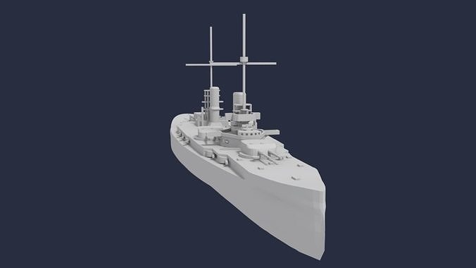 SMS Kaiser 3D model 3D printable | CGTrader