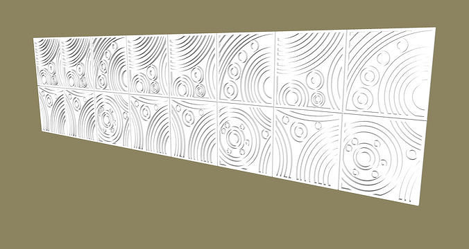 wall panel 3D model | CGTrader