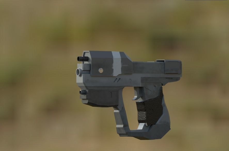 3D model halo gun VR / AR / low-poly | CGTrader
