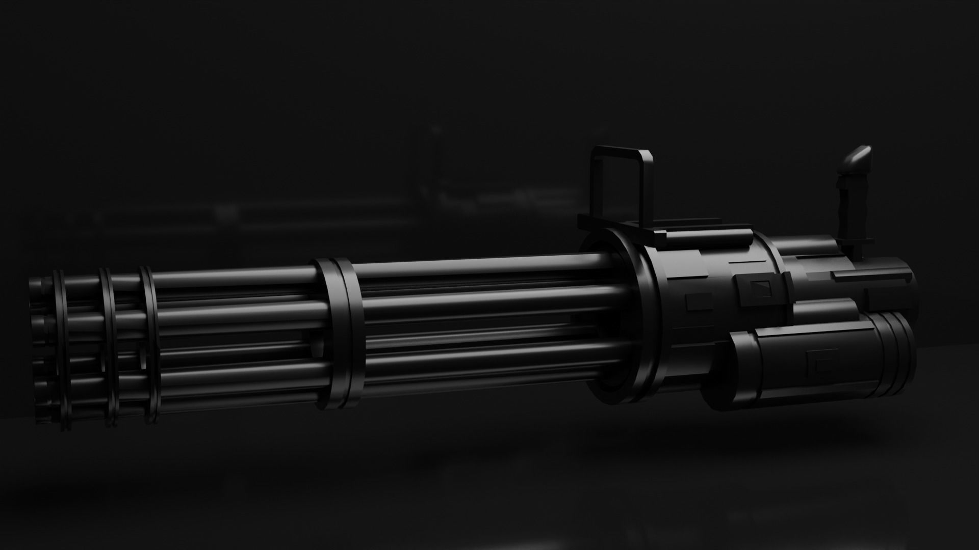 Animated Minigun Low-Poly GAMEREADY 3D asset | CGTrader