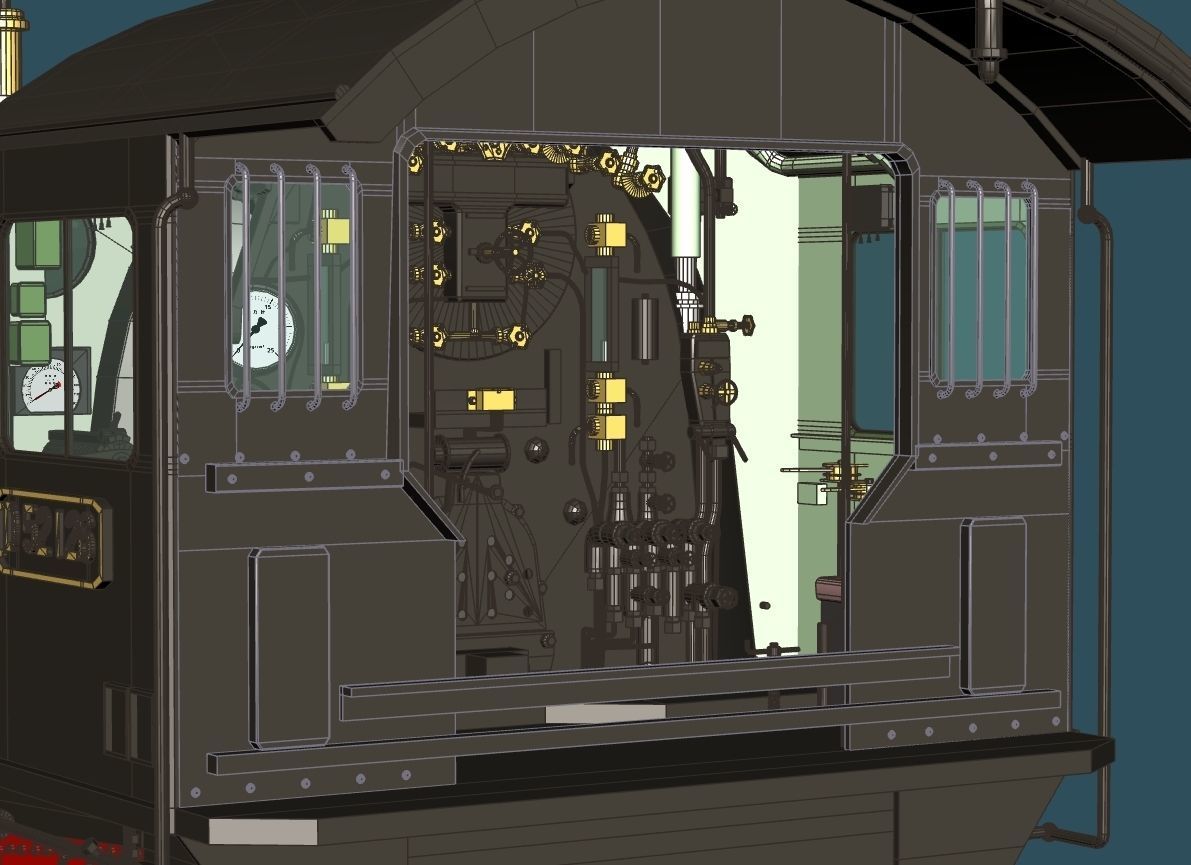 D52 steam locomotive ww2 3D model | CGTrader