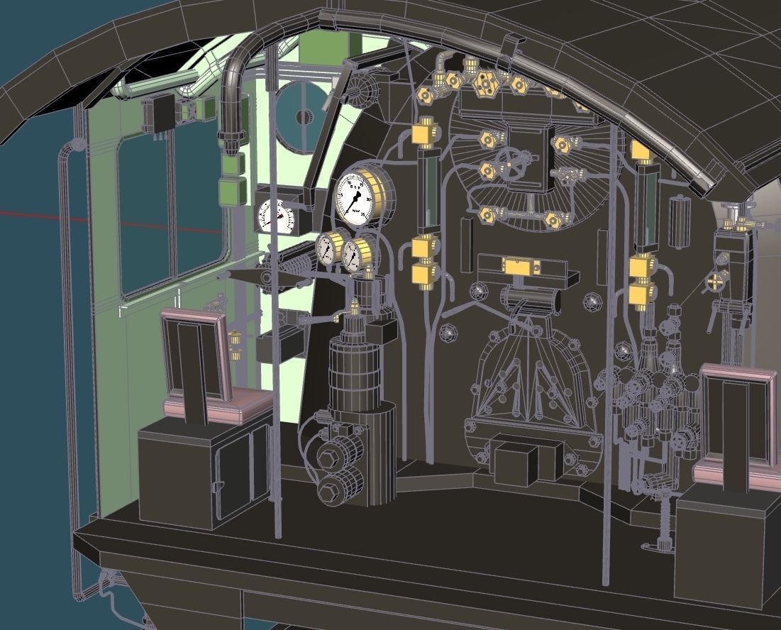 D52 steam locomotive ww2 3D model | CGTrader
