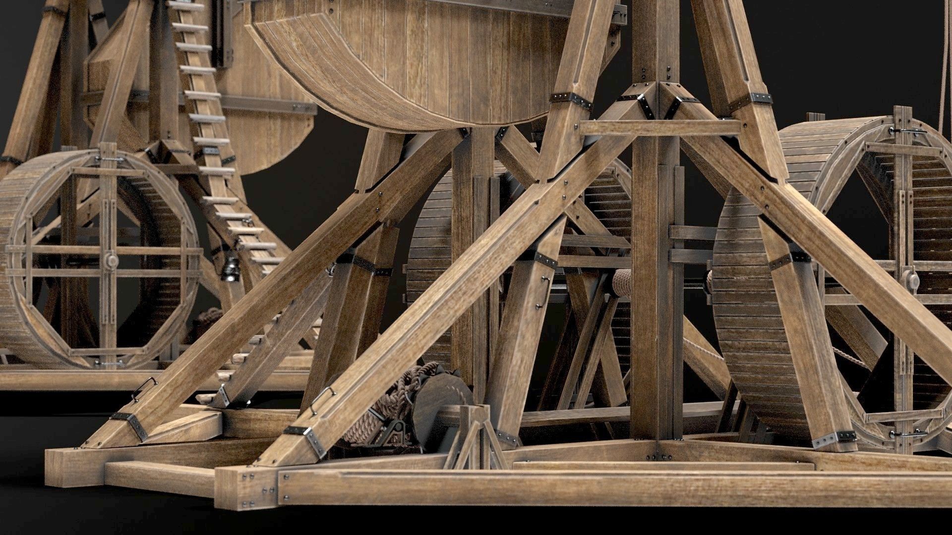 MEDIEVAL Trebuchet 3D model | CGTrader