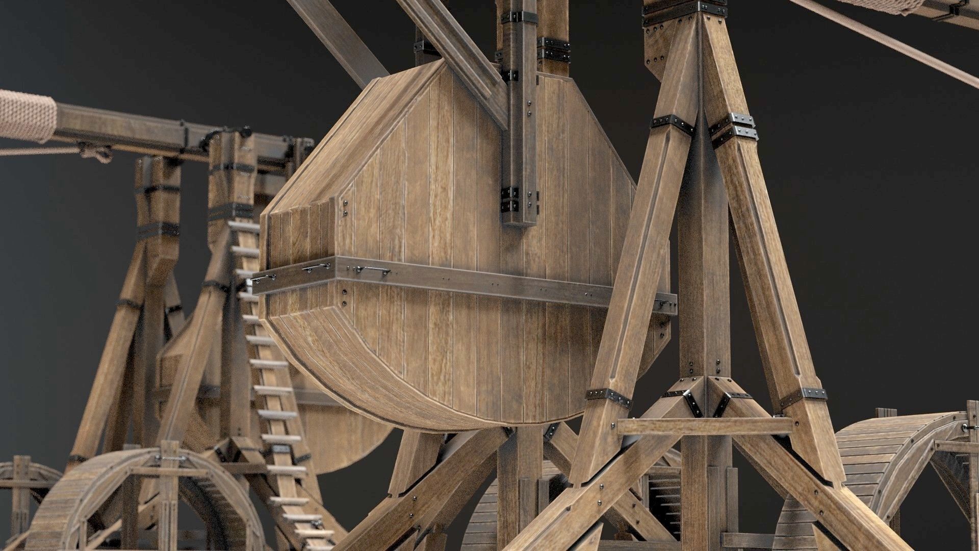 MEDIEVAL Trebuchet 3D model | CGTrader