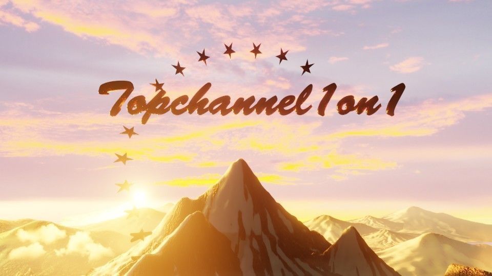 paramount logo animation in blender editable text 3D model animated ...