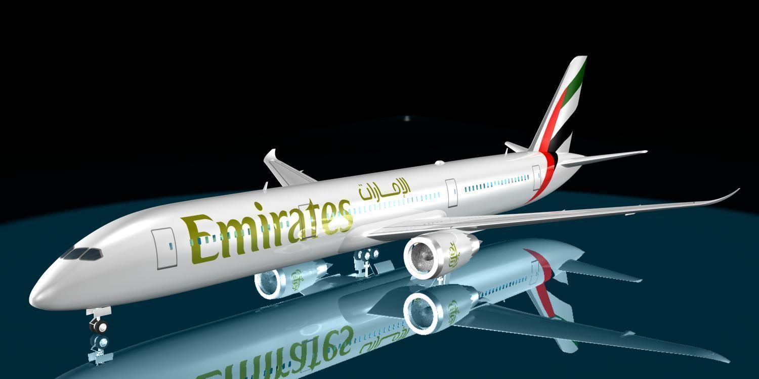Emirates 787 - 9 Dreamliner 3D model | CGTrader