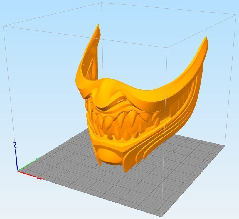 MK11 Scorpion Mask V8 - STL File 3D model 3D printable | CGTrader