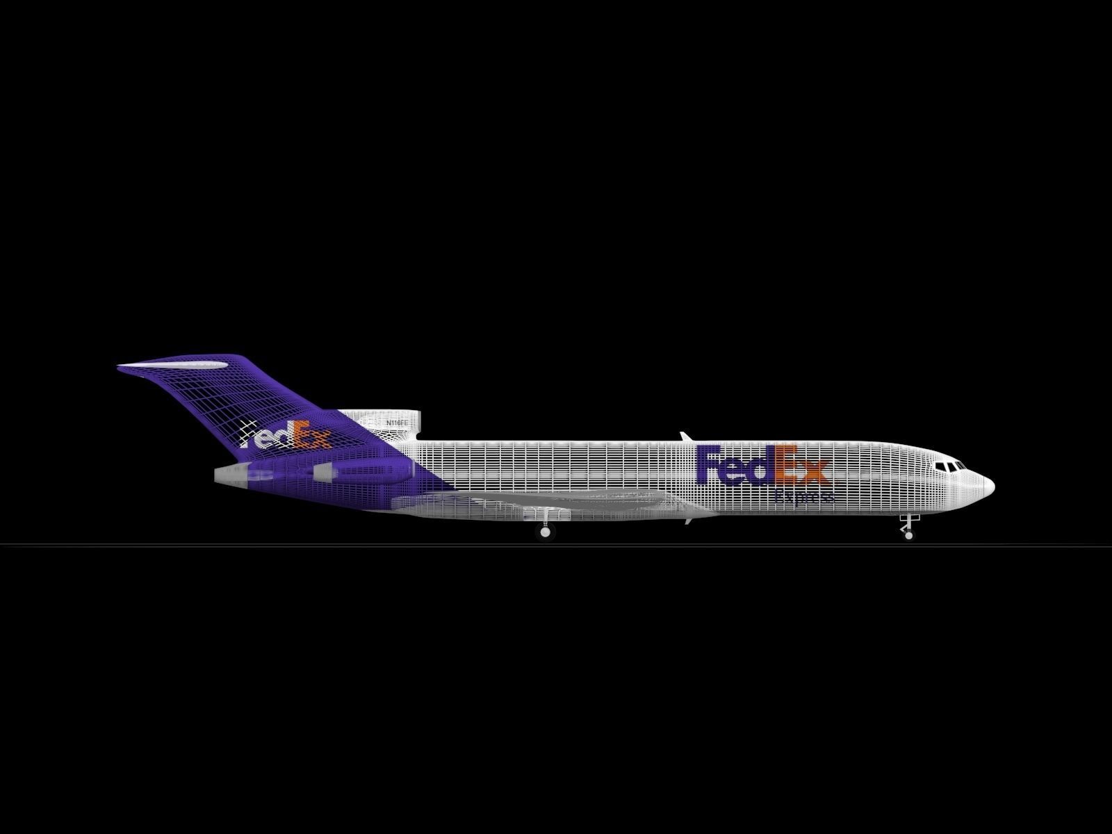 Boeing 727-200F Advanced Freighter 3D model | CGTrader