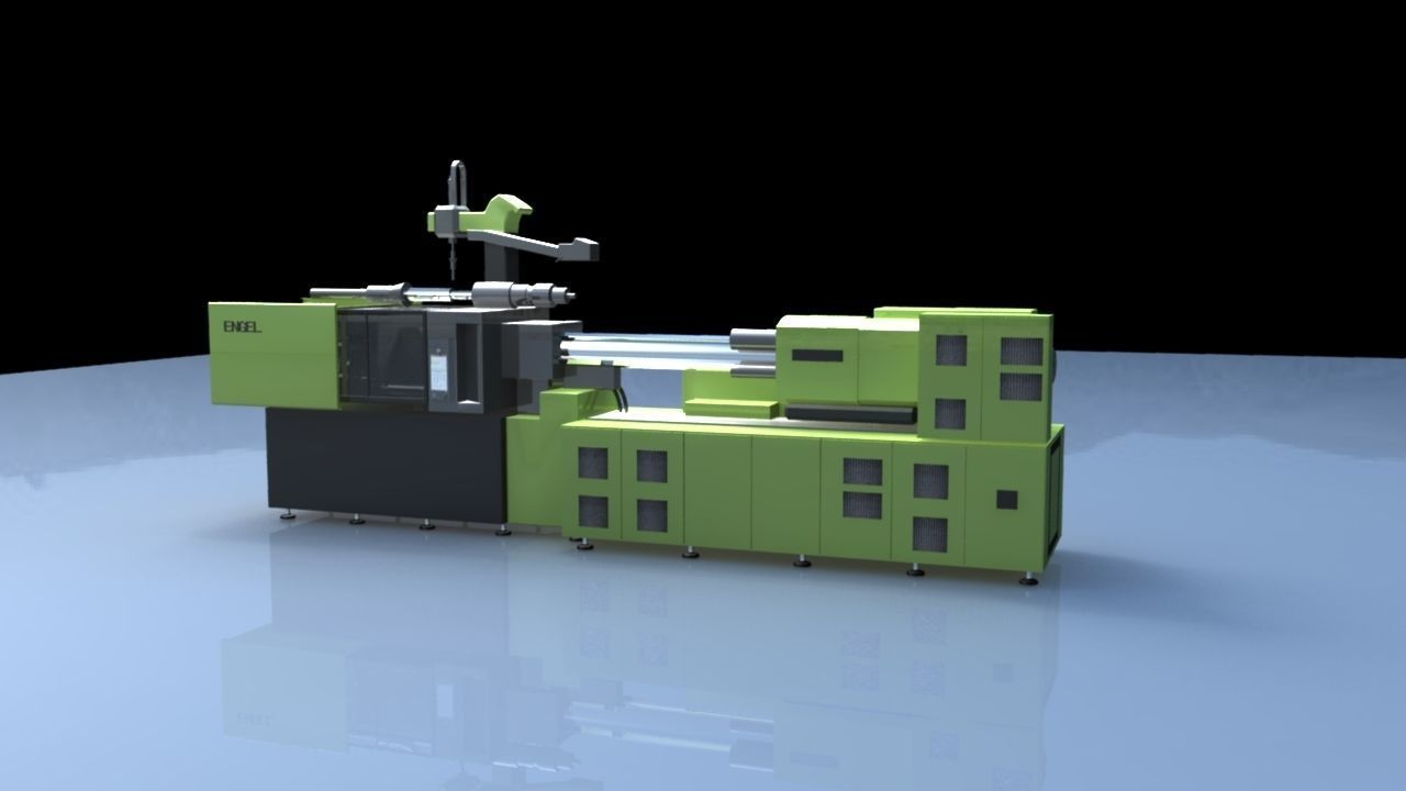 injection molding machine 3D model | CGTrader