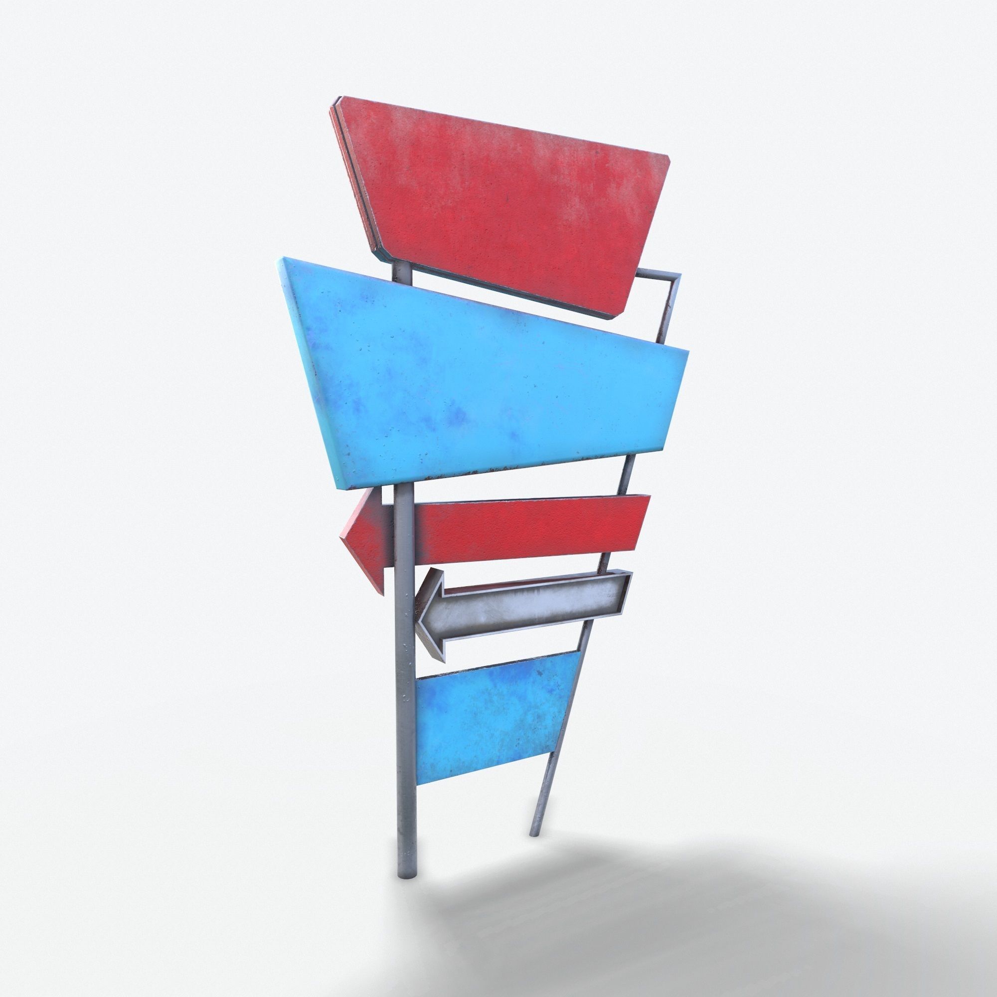 3D model Motorway Motel Sign PBR 3 VR / AR / low-poly | CGTrader