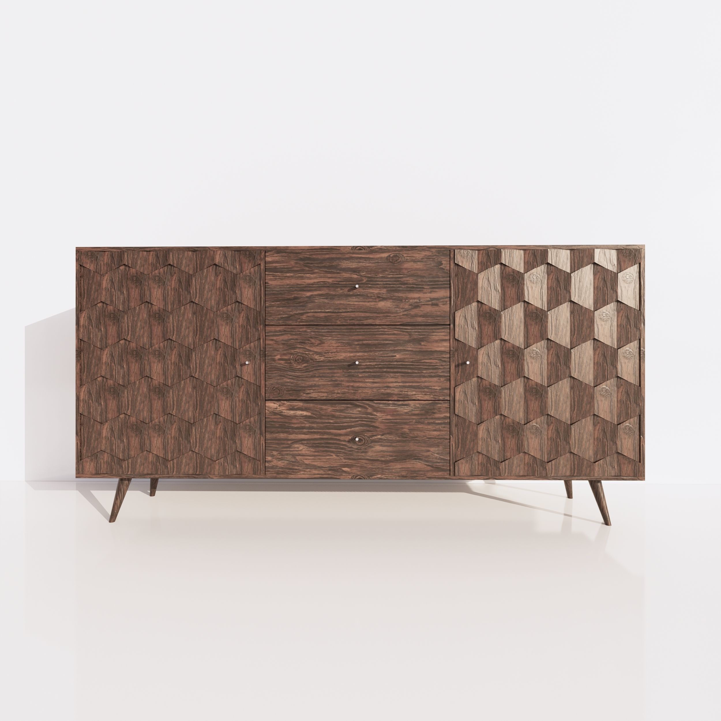 3D model Wardrobe 1 - Full parametric Revit Family VR / AR / low-poly ...