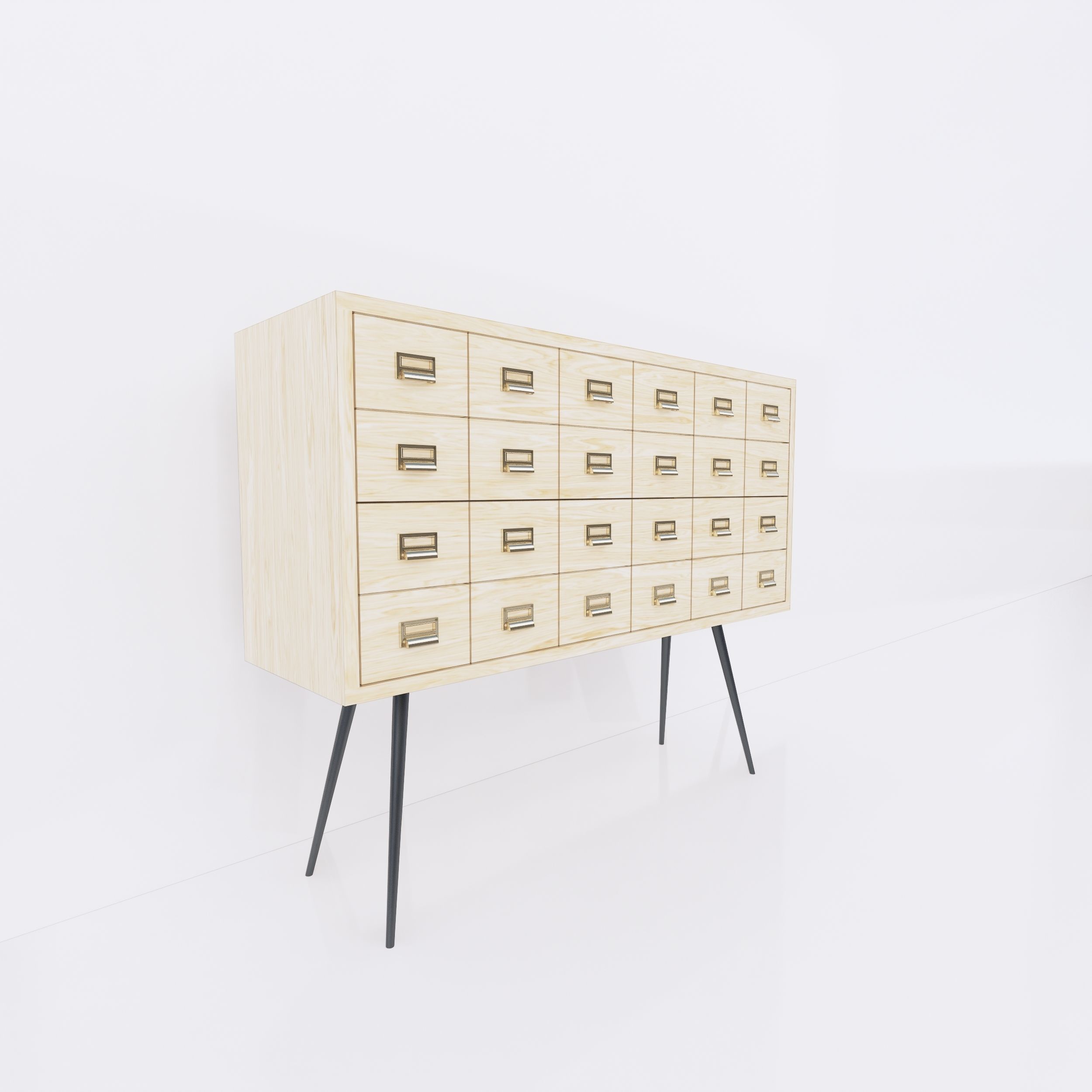 3D model Wardrobe 3 - Full parametric Revit Family VR / AR / low-poly ...